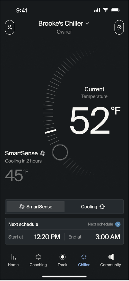 Main Chiller Screen – Ice Barrel